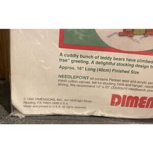 Dimensions | Office | Vintage 992 Nwt Dimensions Christmas Stocking Kit ...